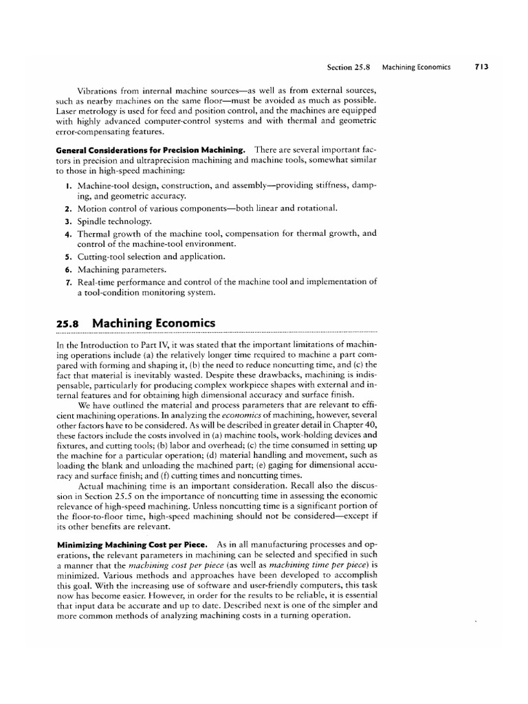 Machining Economics | PDF | Machining | Metalworking