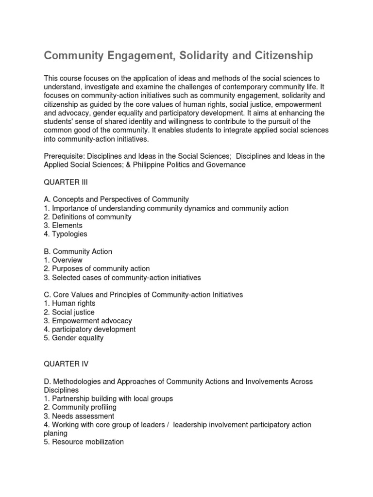 Community Engagement PDF | PDF