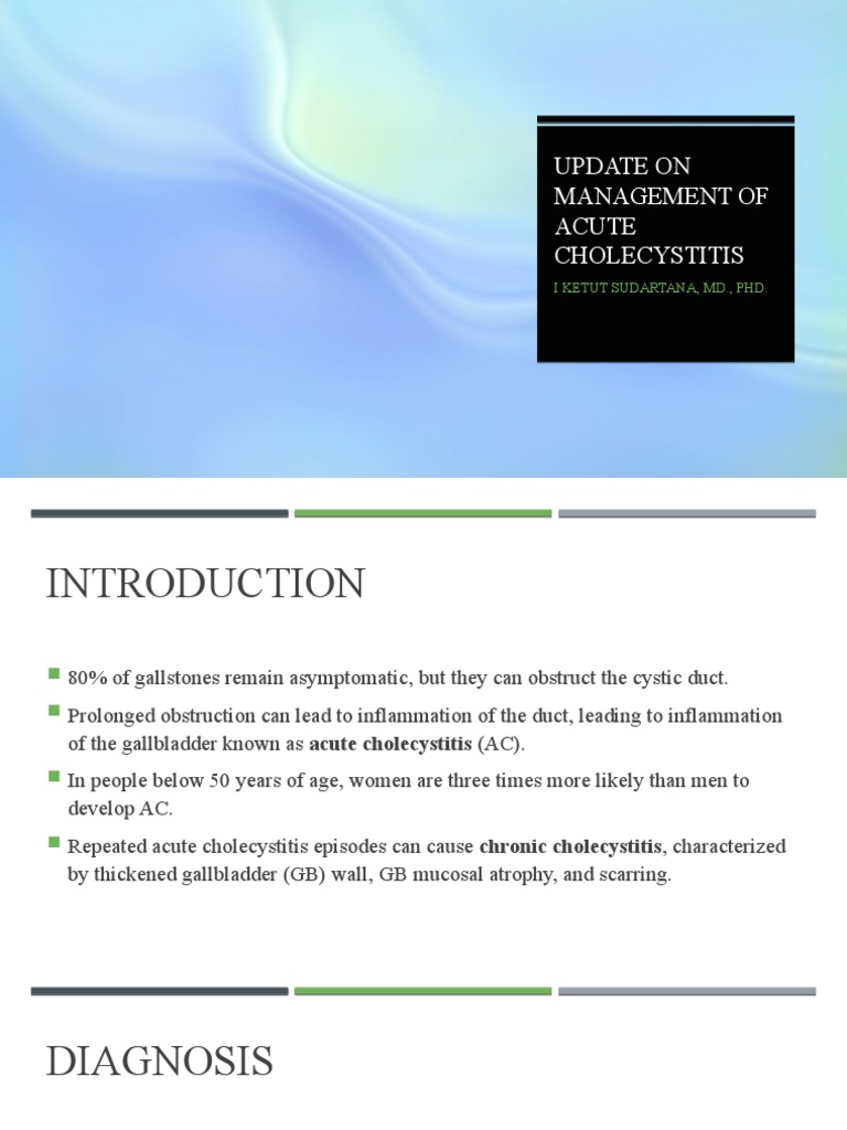 Update On Management of Acute Cholecystitis | PDF | Digestive System ...