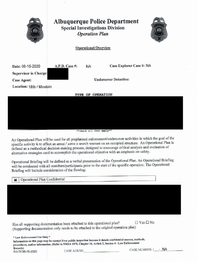 APD Operation Plan | PDF