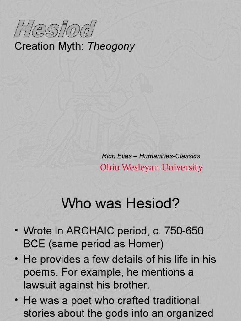 Hesiod | PDF | Prometheus | Zeus