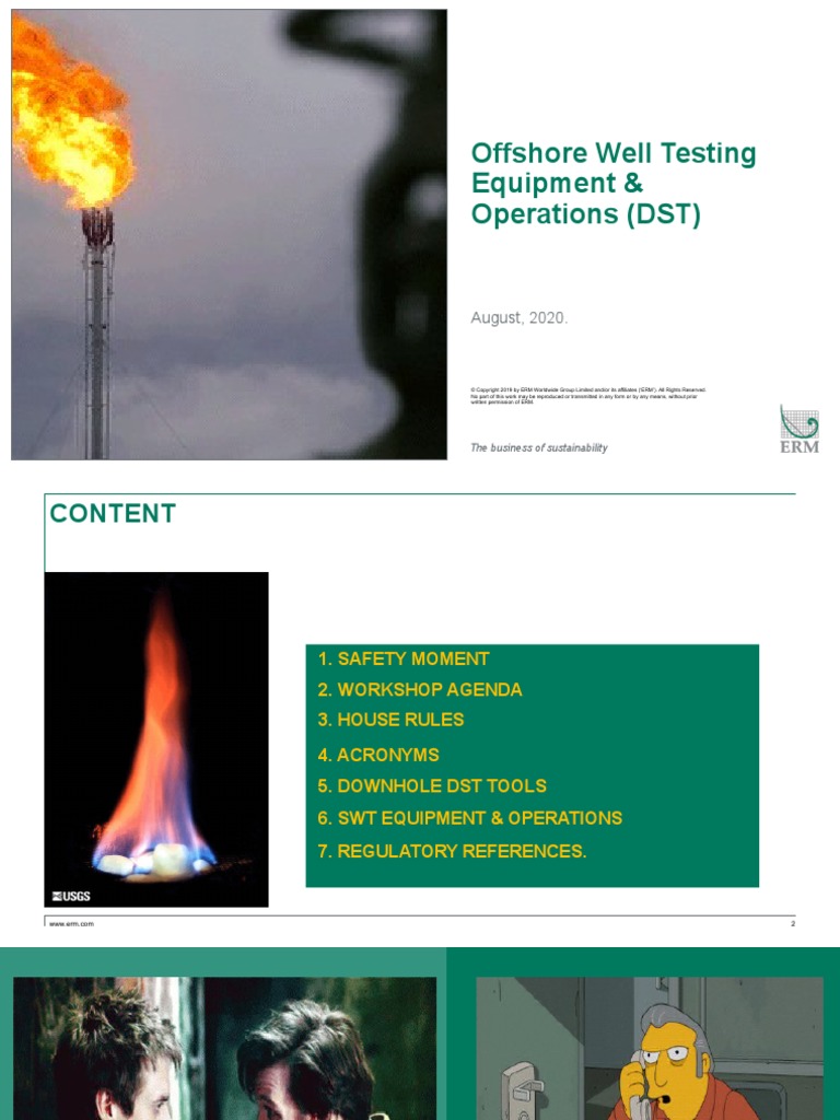 Offshore Well Testing Equipment and Operations (DST) - 8-8-20. | PDF ...