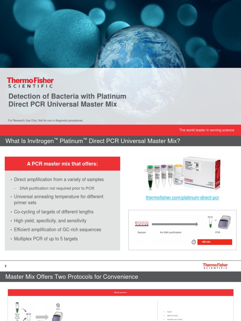 Bacterial Detection Direct PCR Data | PDF | Polymerase Chain Reaction ...