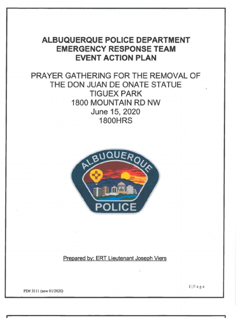 APD Emergency Response Team Event Action Plan | PDF