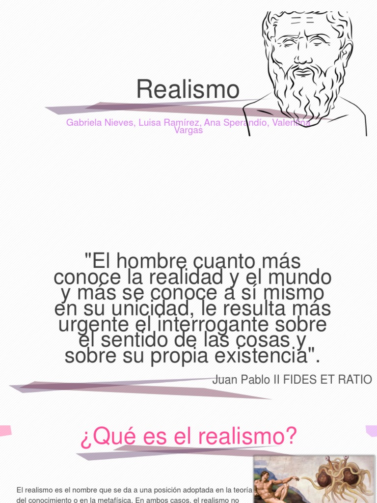 Realismo | PDF | Realismo filosófico | Realidad