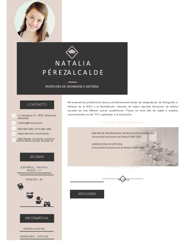 Modelo de Curriculum 786 PDF | PDF | Cognición | Modificación de comportamiento