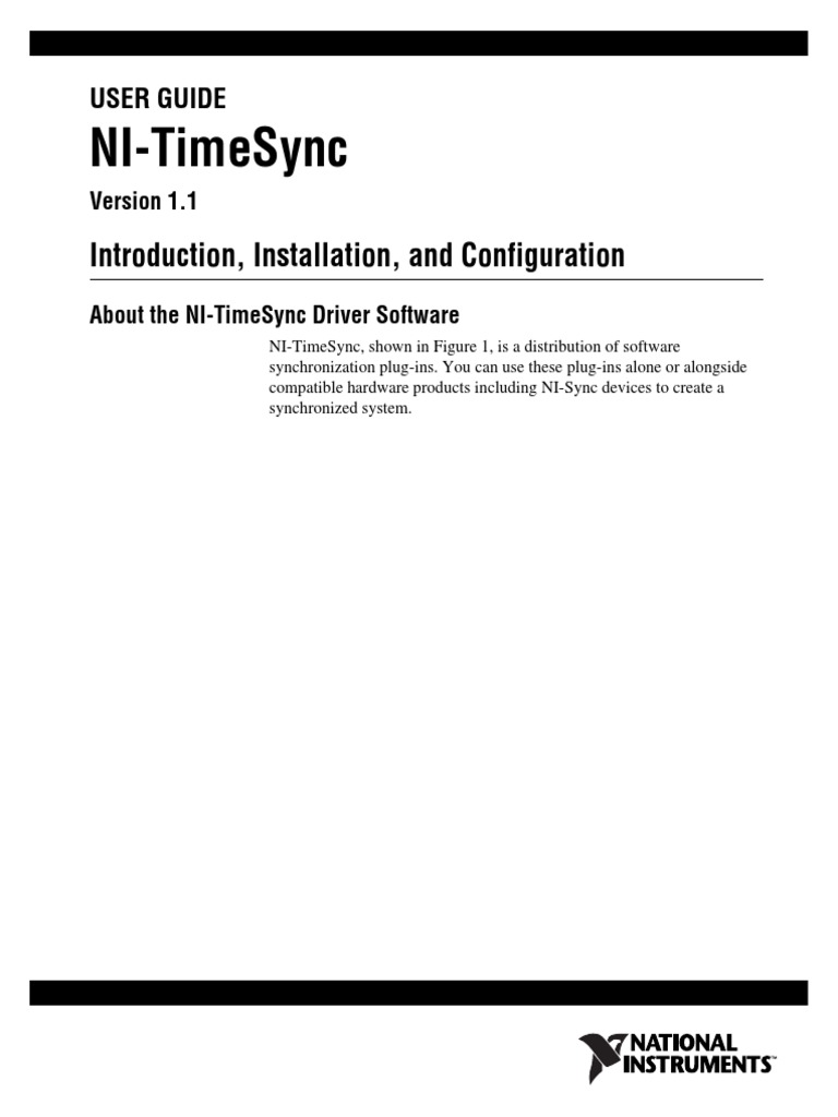 Ni-Timesync: Introduction, Installation, and Configuration | Download Free PDF | Synchronization ...