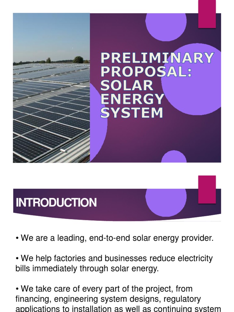 Zero Cost Solar Energy System Proposal 2019 | PDF | Solar Power ...