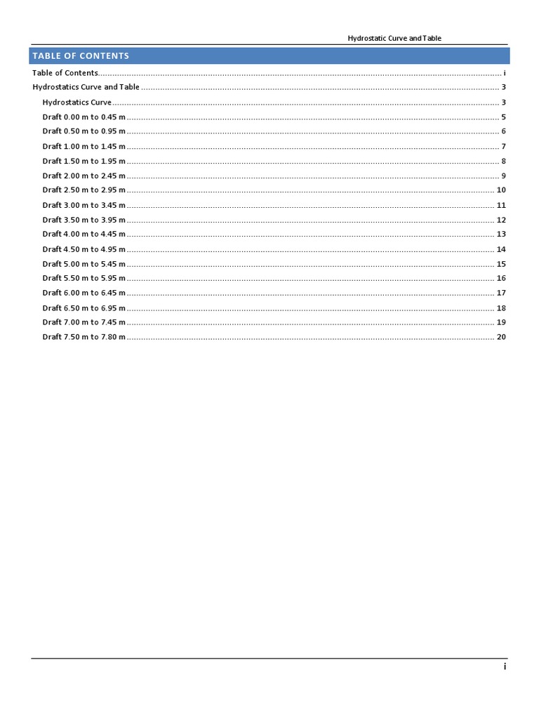 Hydrostatic Maxsurf AT-5 | PDF | Naval Architecture | Navigation