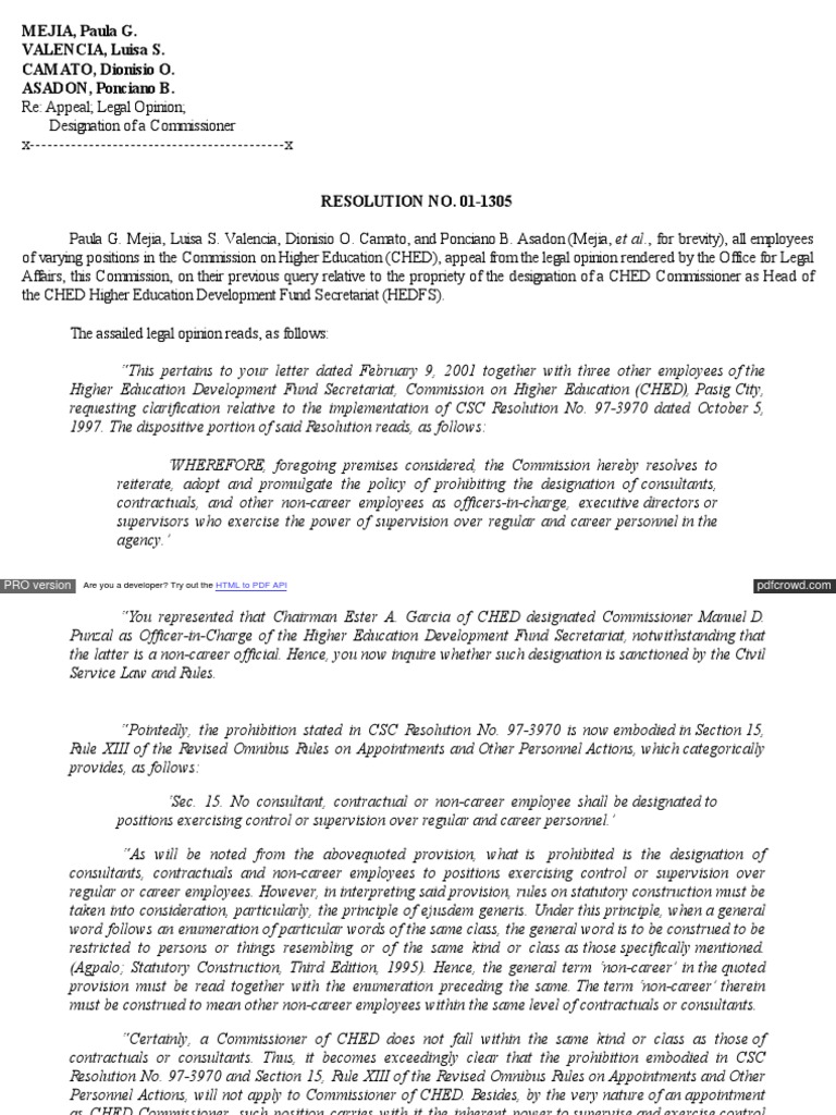 Designation - Management Prerogative | PDF | Statutory Interpretation ...