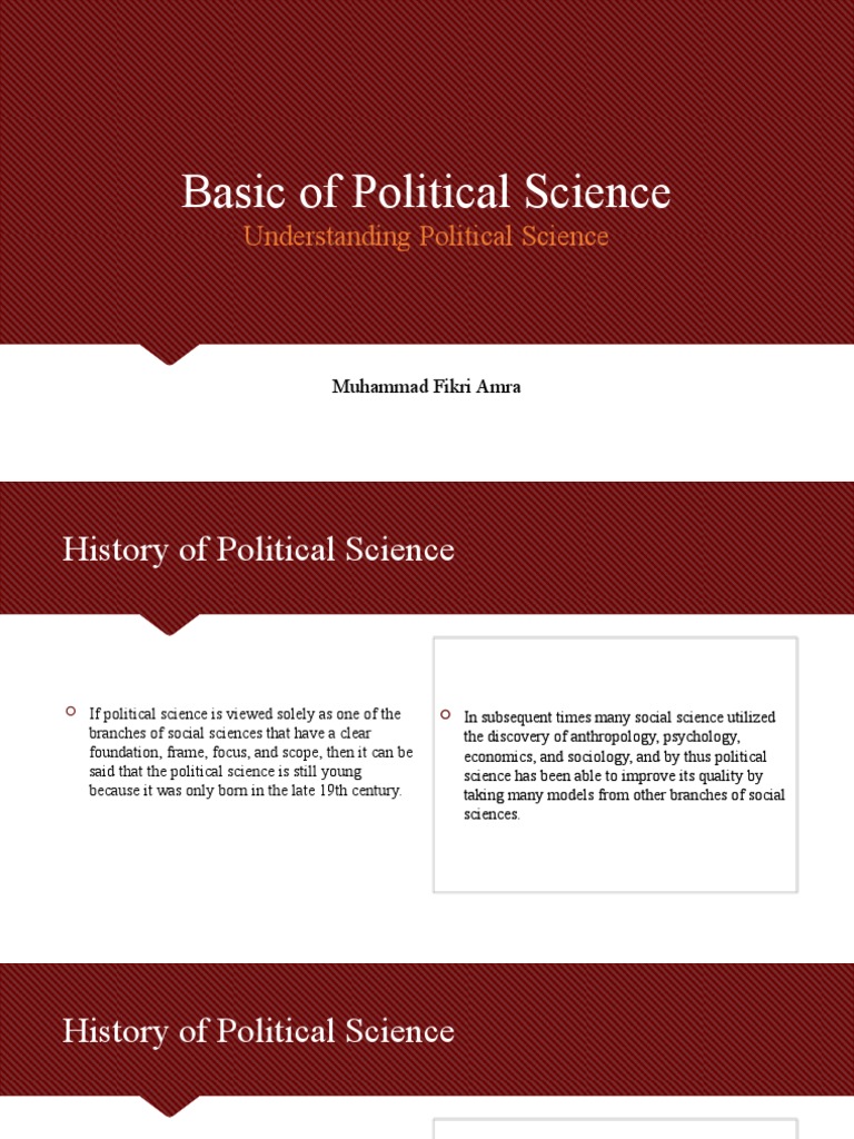(2nd Meeting) THE UNDERSTANDING OF POLITICAL SCIENCE | PDF | Political ...