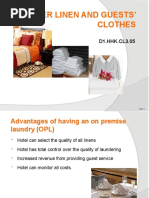 Laundering Procedures Housekeeping Manual | PDF | Laundry | Linens