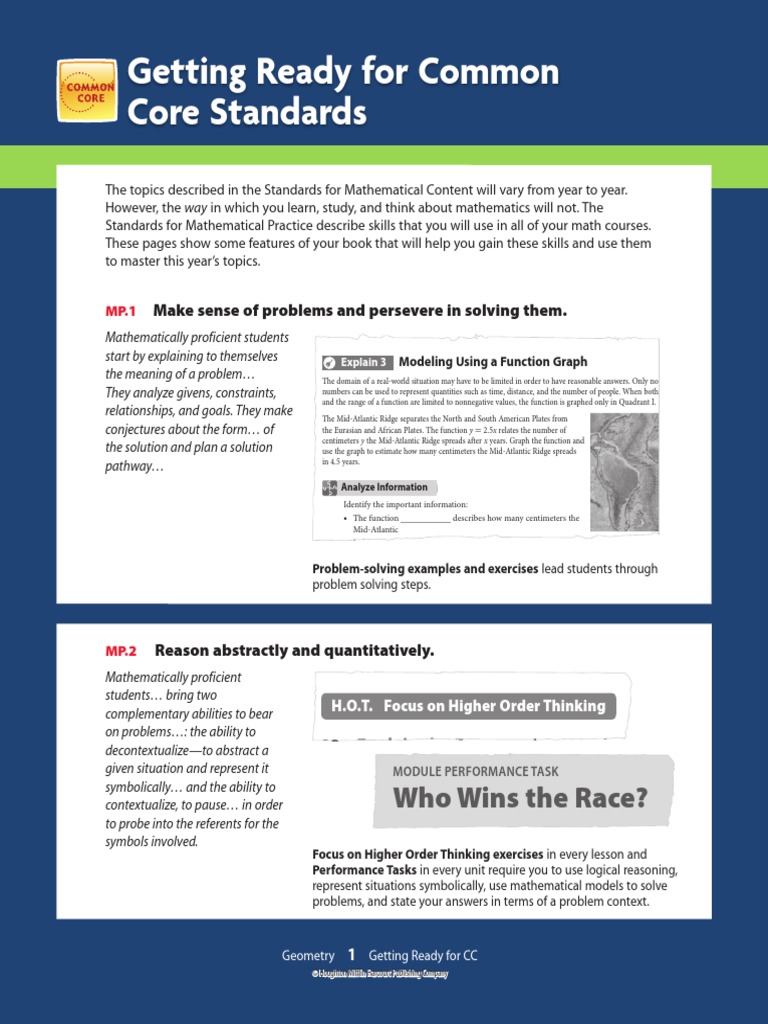 UNPACKING The Standard. Geomety | PDF | Function (Mathematics) | Slope