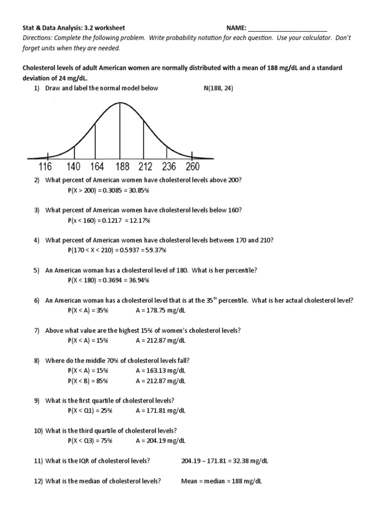 3.2 Worksheet 2 - Calculator - ANSWERS | PDF