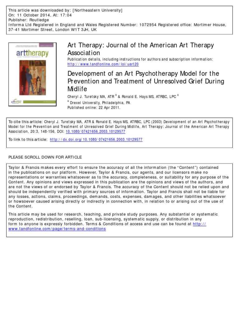 Art Therapy: Journal of The American Art Therapy Association | PDF ...