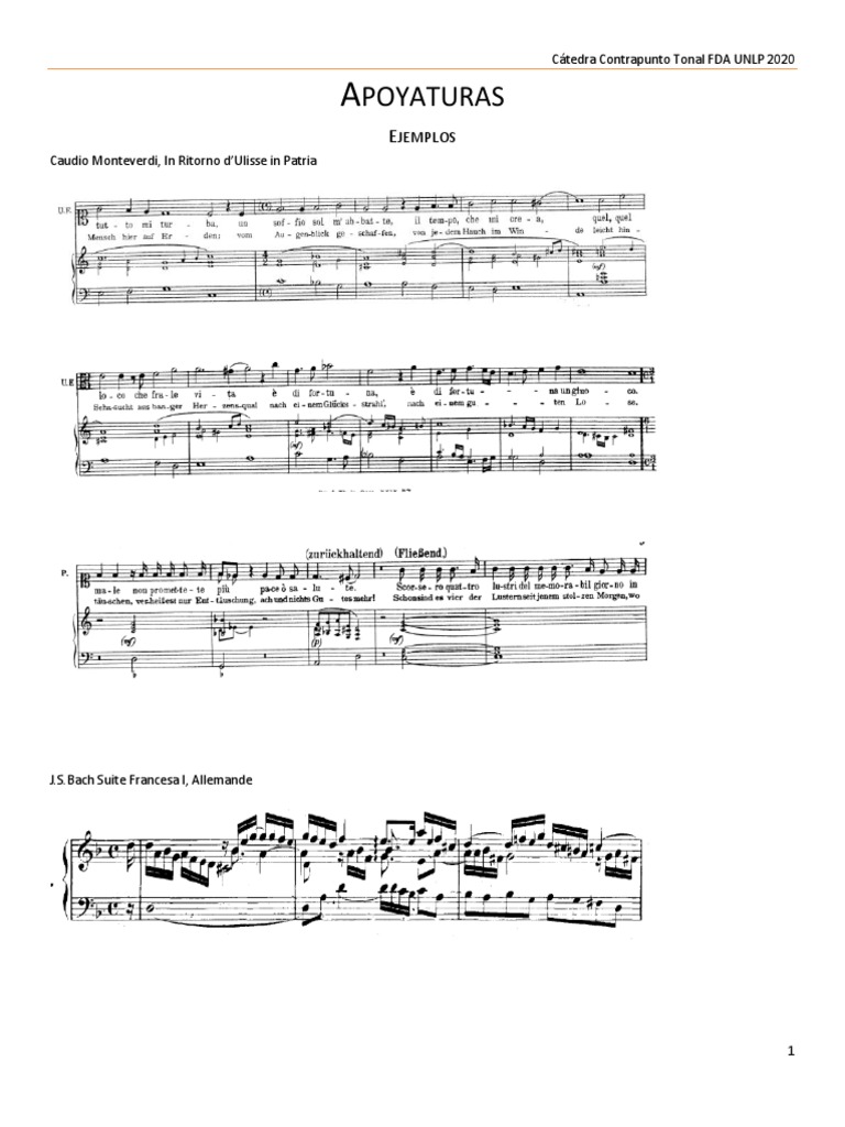 Apoyaturas Ejemplos | PDF | Sonata | Compositores