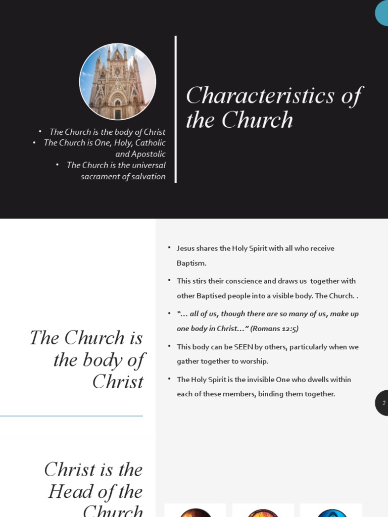 Characteristics of the Catholic Church | PDF | Christian Church | Baptism
