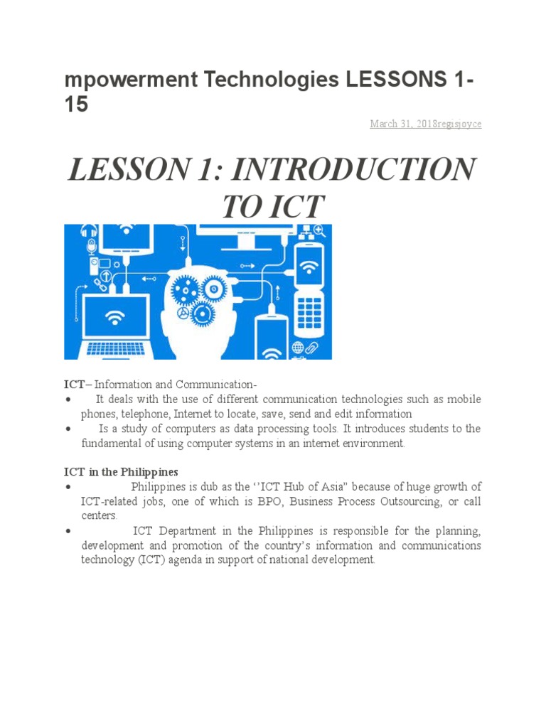 Mpowerment Technologies LESSONS | PDF | Image Editing | World Wide Web