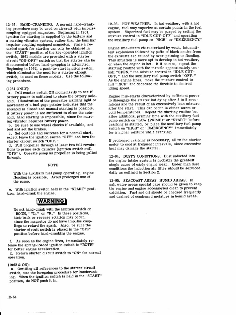 CESSNA 200 SERIES SERVICE MANUAL (Pre65) - Part4 PDF | PDF