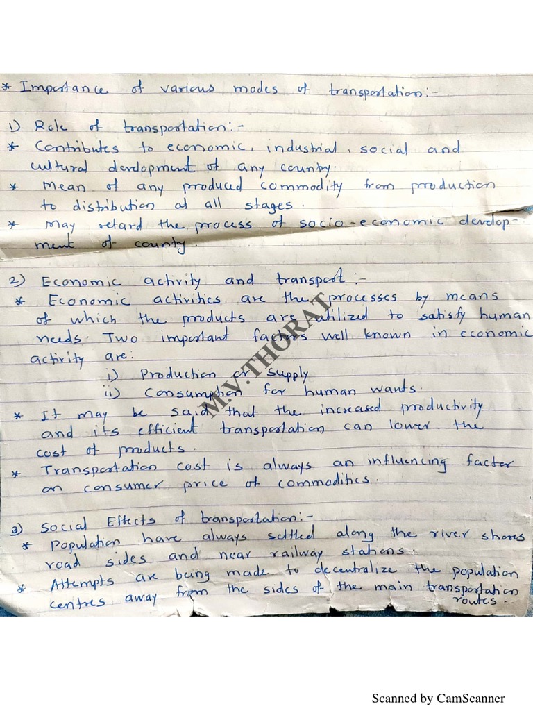 Transportation Engineering Notes | PDF