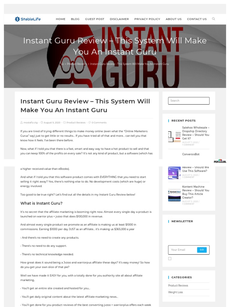 Instant Guru | PDF | Websites | Online Services