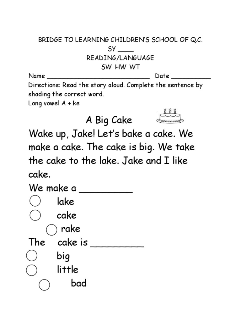 Reading Comprehension Ake | PDF