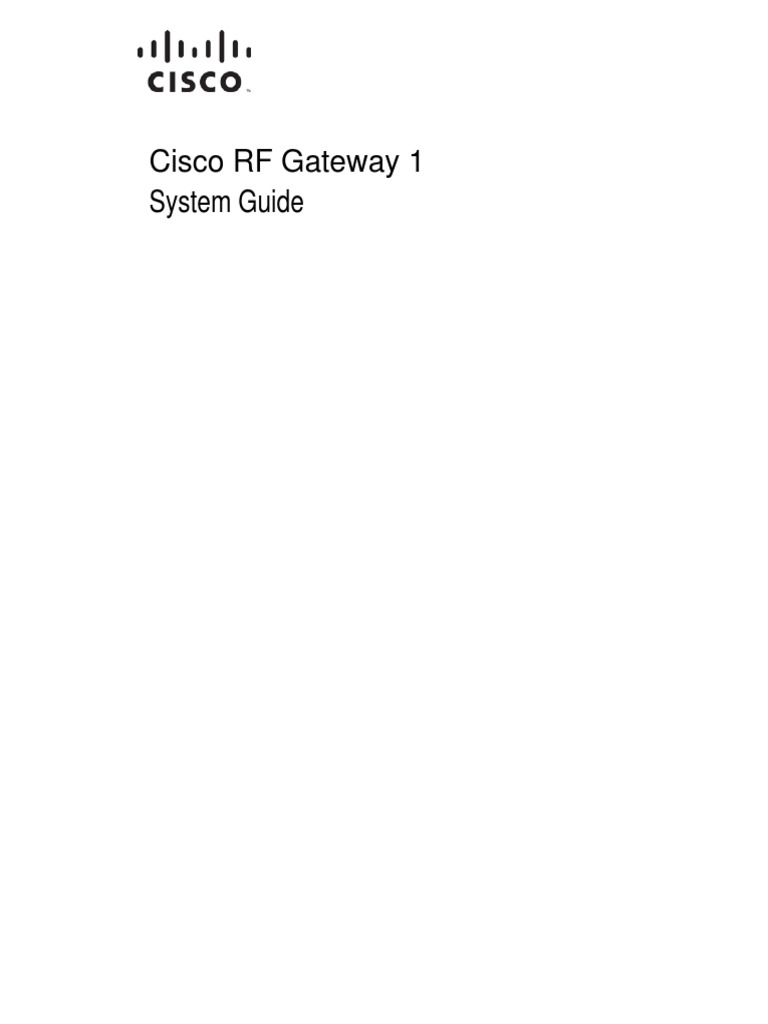 Cisco RF Gateway 1 System Guide | PDF | Ac Power Plugs And Sockets ...