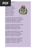 Letra Original y Completa Del Himno A Cochabamba | PDF | Poesía