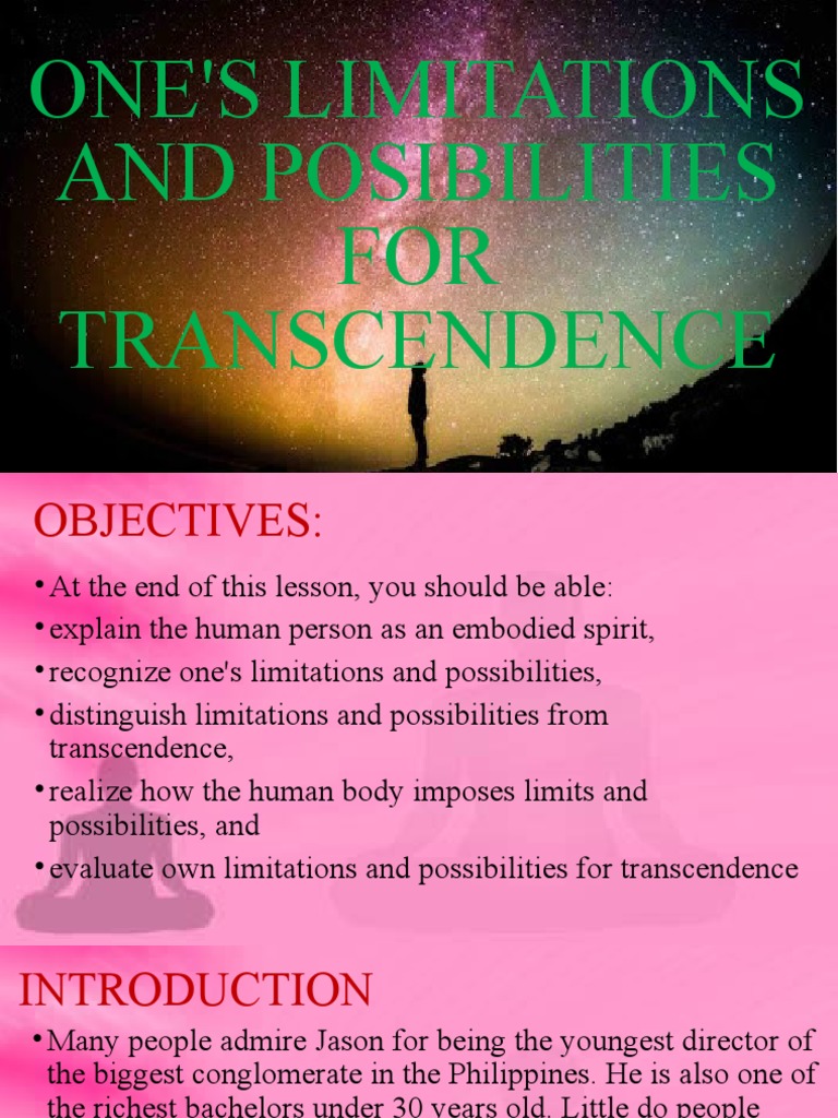 lesson 3 in philosophy | Transcendence (Philosophy) | Metaphysics