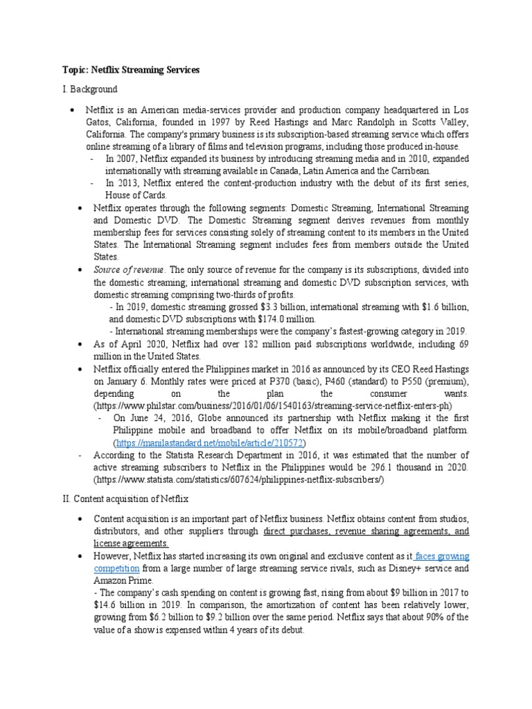 Netflix Streaming Rights | PDF | Netflix | Streaming Media