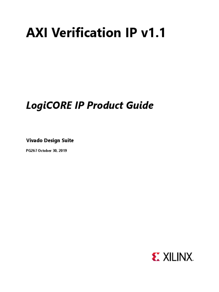 Axi Verification Ip V1.1: Logicore Ip Product Guide | PDF | Digital Electronics | Software ...