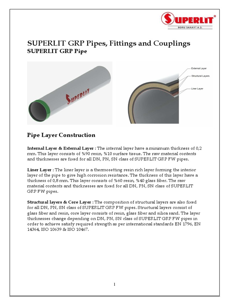 Superlit Pipes & Coupling | PDF | Fiberglass | Pipe (Fluid Conveyance)