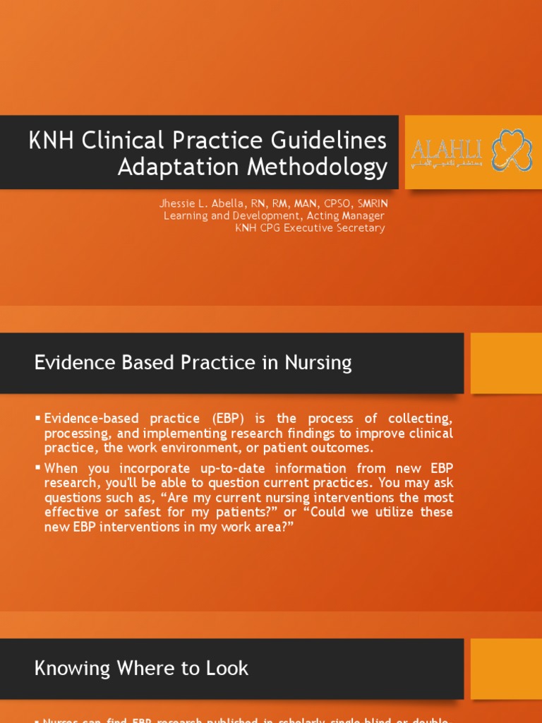 Nursing EBP Presentation | PDF | Coronary Artery Disease | Medicine