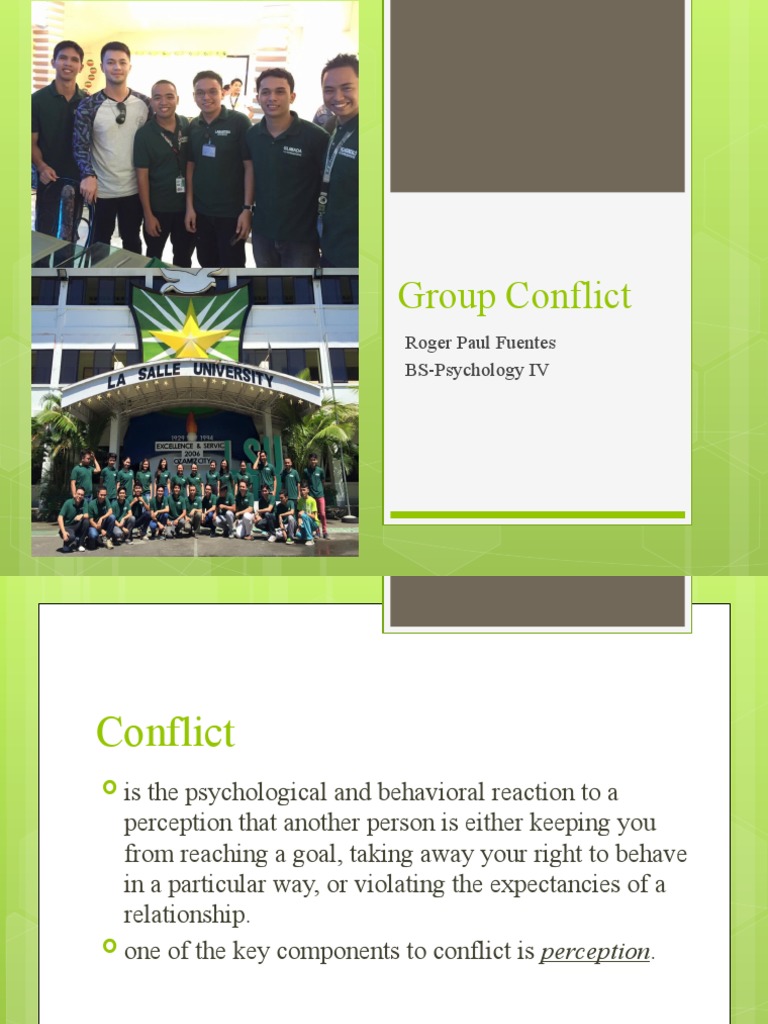 Group Conflict and Conflict Resolution | PDF | Conflict Resolution ...