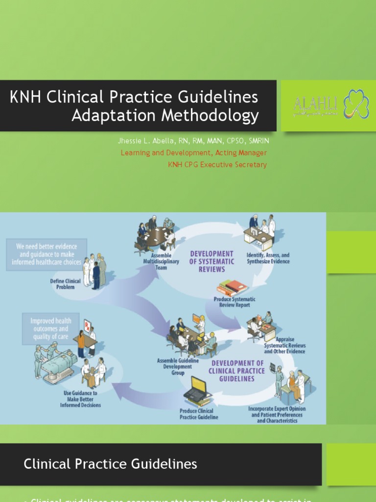 Knh Clinical Practice Guidelines Pdf Evidence Based Medicine