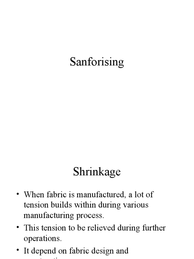 Sanforising | PDF | Yarn | Textiles