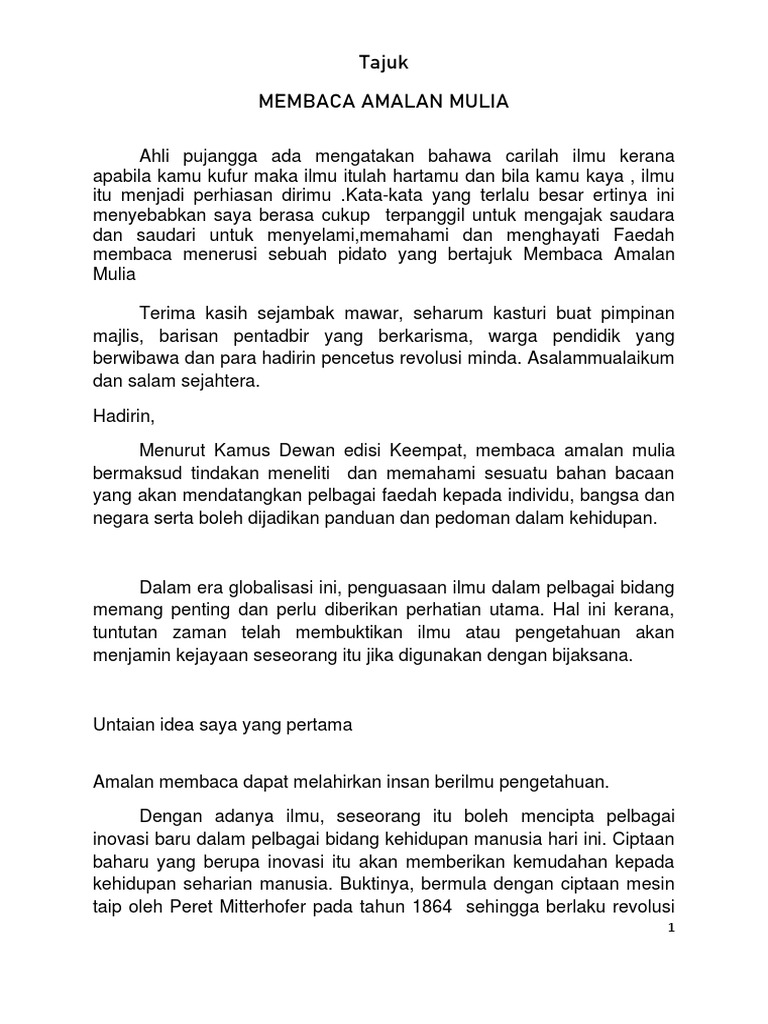 Membaca Amalan Mulia Pdf