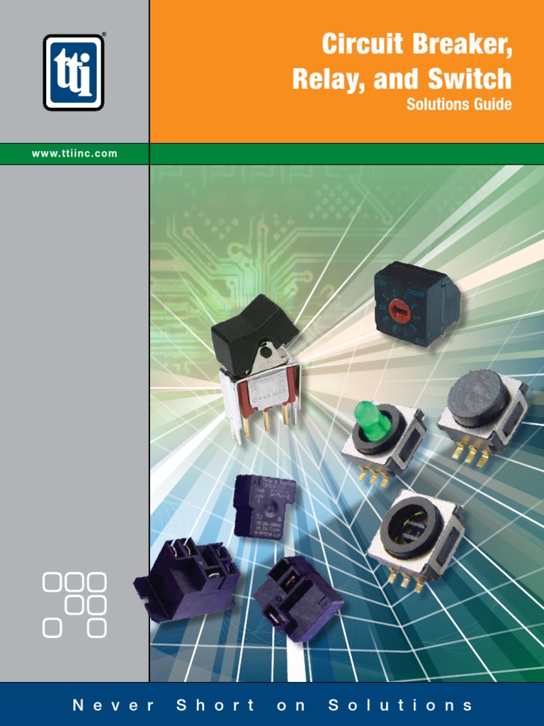 Circuit Breaker, Relay, and Switch: Solutions Guide | PDF | Voltage ...
