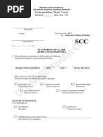 Form 1-SCC Small Claims Form PDF | PDF | Law