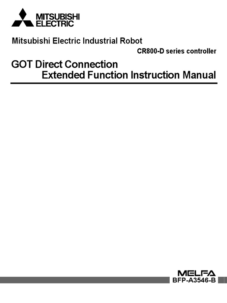 CR800 Controller - GOT Direction Connection Manual Bfp-A3546b | PDF | Subroutine | Input/Output