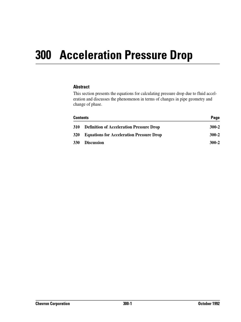 FFM300 Acceleration Pressure Drop PDF | PDF | Pressure | Fluid Dynamics