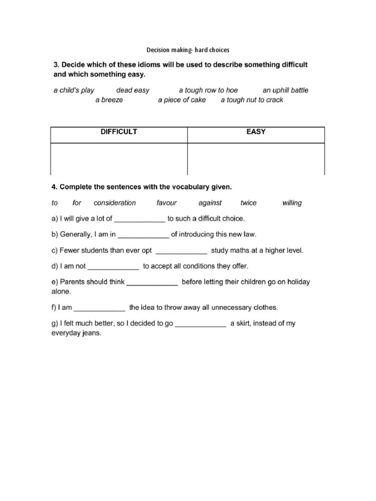Decision Making-Hard Choices | PDF