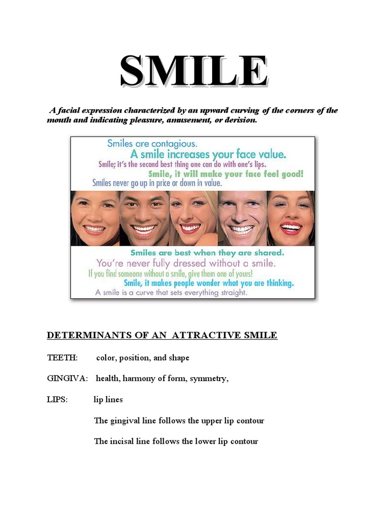 The 8 Components of a Perfect Smile | PDF | Smile | Lip