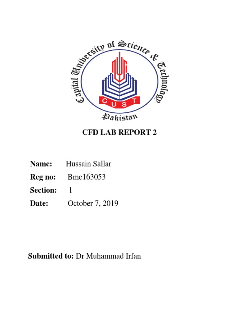 CFD Lab Report 2 | PDF | Teaching Methods & Materials CFD Lab Report 2 | PDF | Teaching Methods & Materials