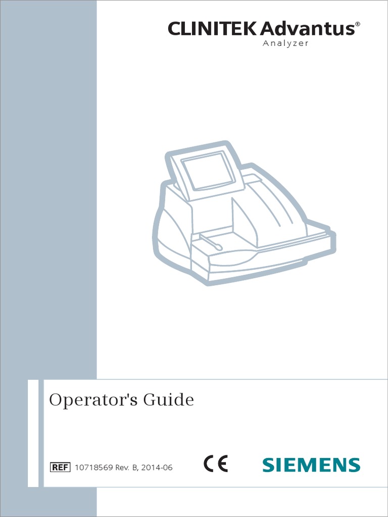 Clinitek Advantus-Operator's Guide | PDF | Computer Keyboard | Computing