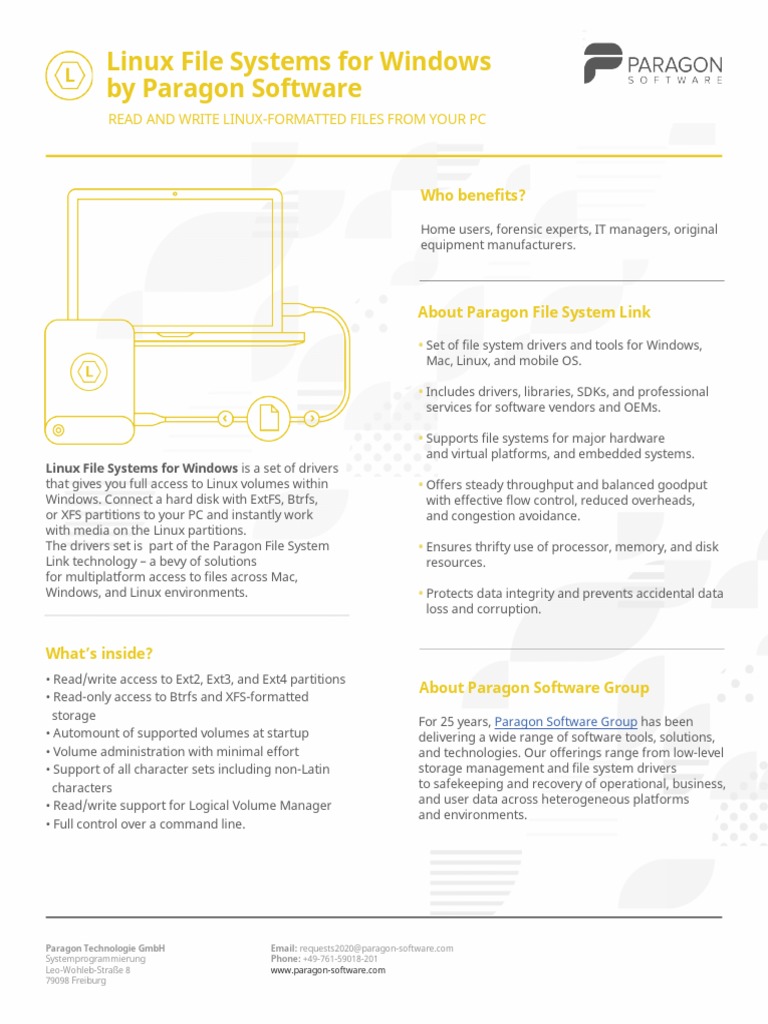 Linux File Systems For Windows One Pager PDF | PDF | File System ... Linux File Systems For Windows One Pager PDF | PDF | File System ...