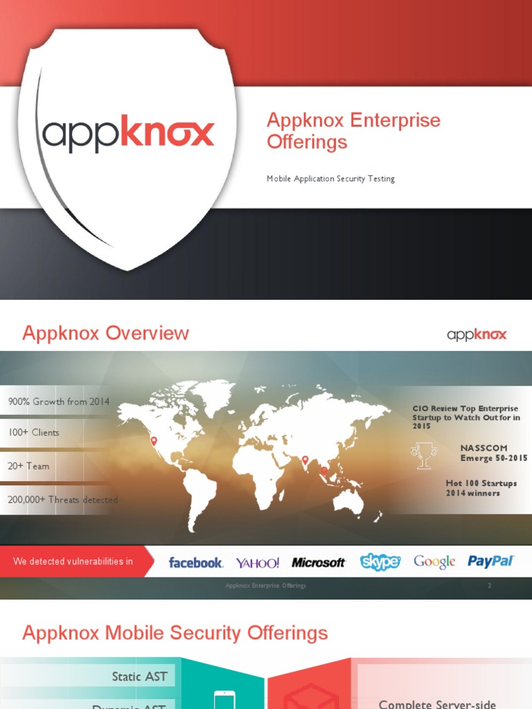 Appknox Enterprise Offerings: Mobile Application Security Testing | PDF ...