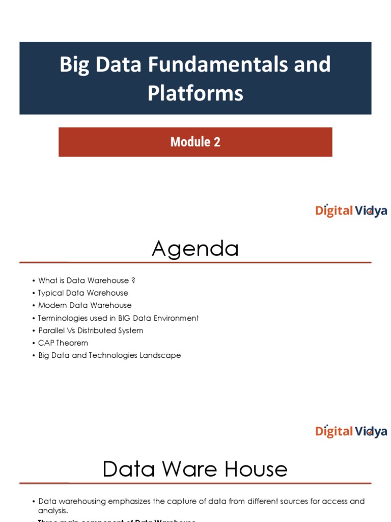 Big Data Fundamentals And: Platforms | PDF