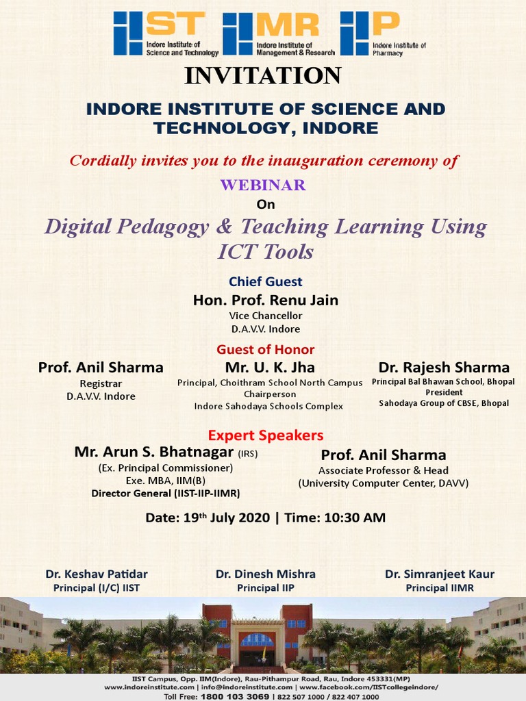 Invitation: Digital Pedagogy & Teaching Learning Using ICT Tools | PDF ...