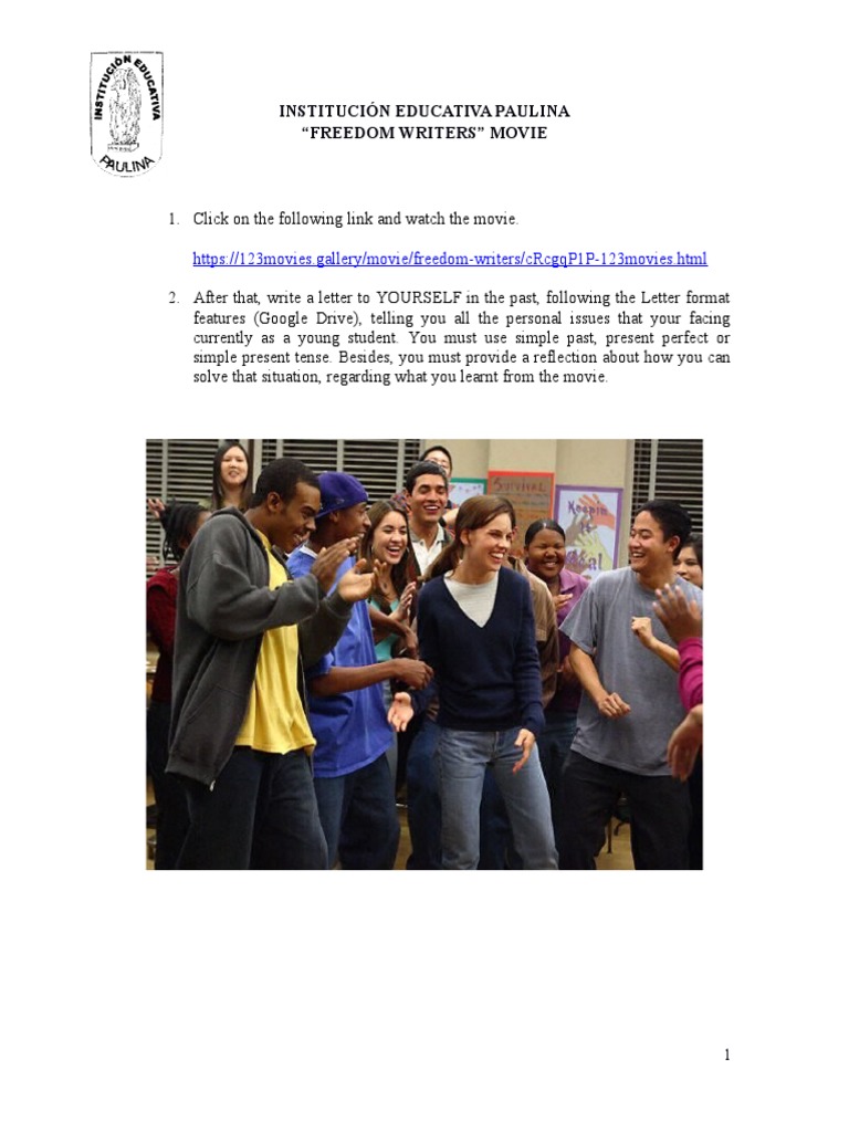 Freedom Writers Reflection Task | PDF | Self-Improvement